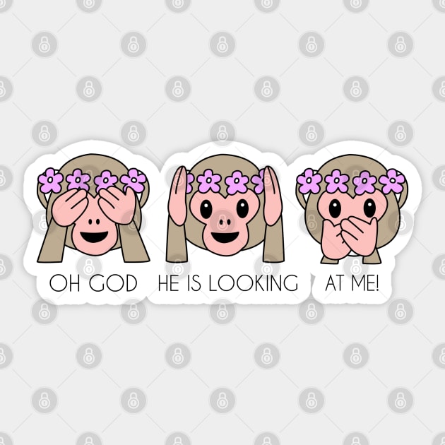 Monkey Emoji - Monkey - Sticker | TeePublic Monkey Emoji - Monkey - Sticker | TeePublic
